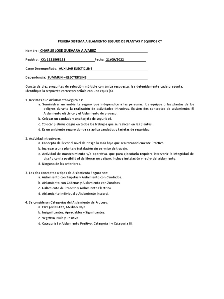 4 Prueba Sas CT | PDF | Aislador (Electricidad)