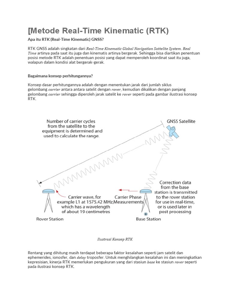 Metode Real Time Kinematic | PDF