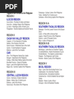 List of Philippine Provinces and Their Capital by Region | PDF ...