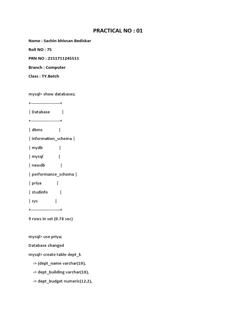Dbms Sachin | PDF | Databases | Information Retrieval