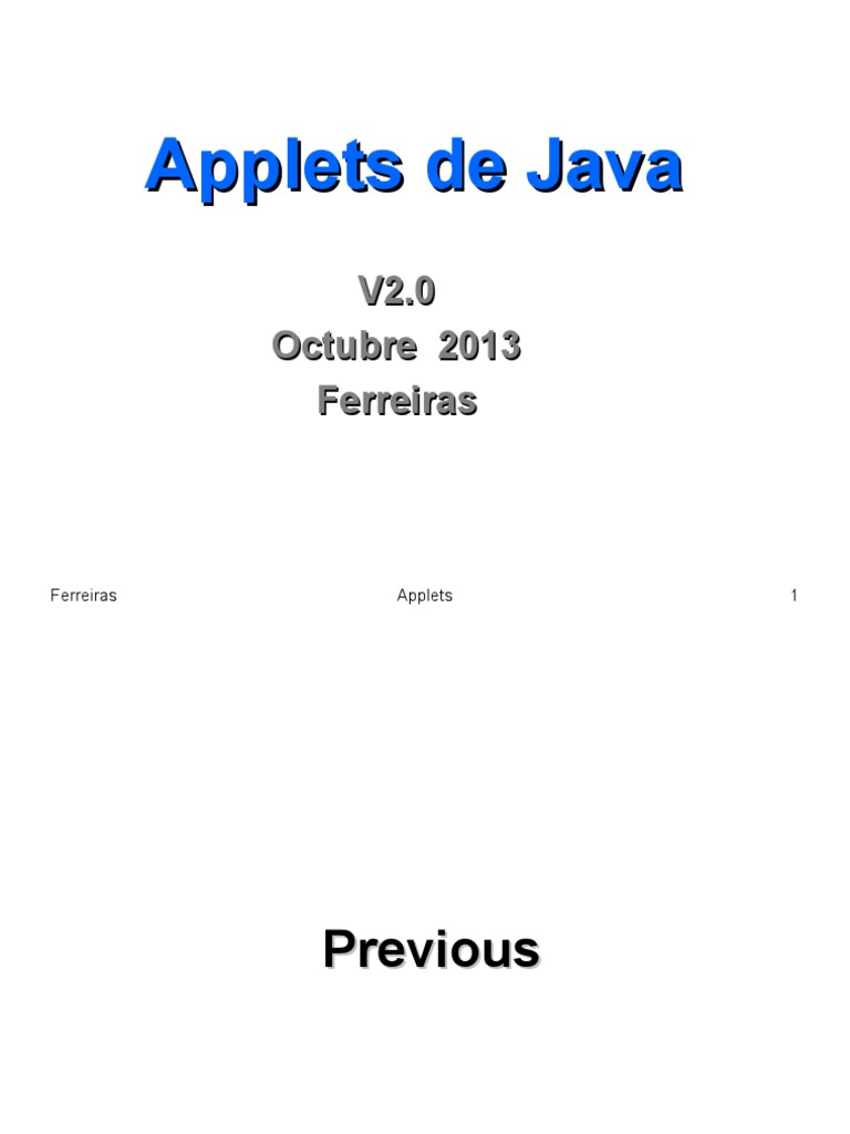 8 Applets | PDF | Java (lenguaje de programación) | Red mundial