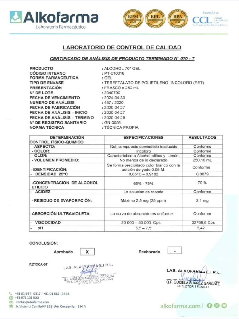 Alkofarma Alcohol Medicinal 70° Gel 250 ML Und Etanol Farmacéutico 2 ... Alkofarma Alcohol Medicinal 70° Gel 250 ML Und Etanol Farmacéutico 2 ...