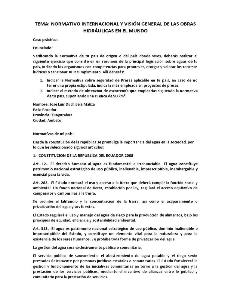 Tarea M1_T4 | PDF | Agua | Sustentabilidad