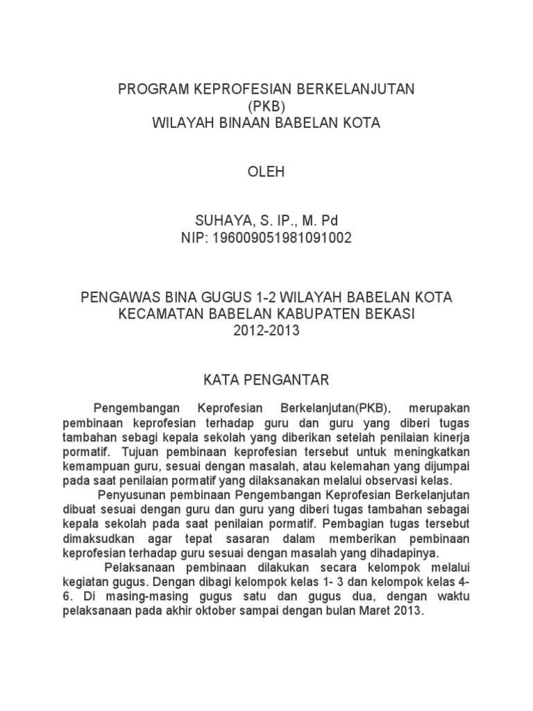 Program Keprofesian Berkelanjutan | PDF | Karier & Perkembangan | Seni