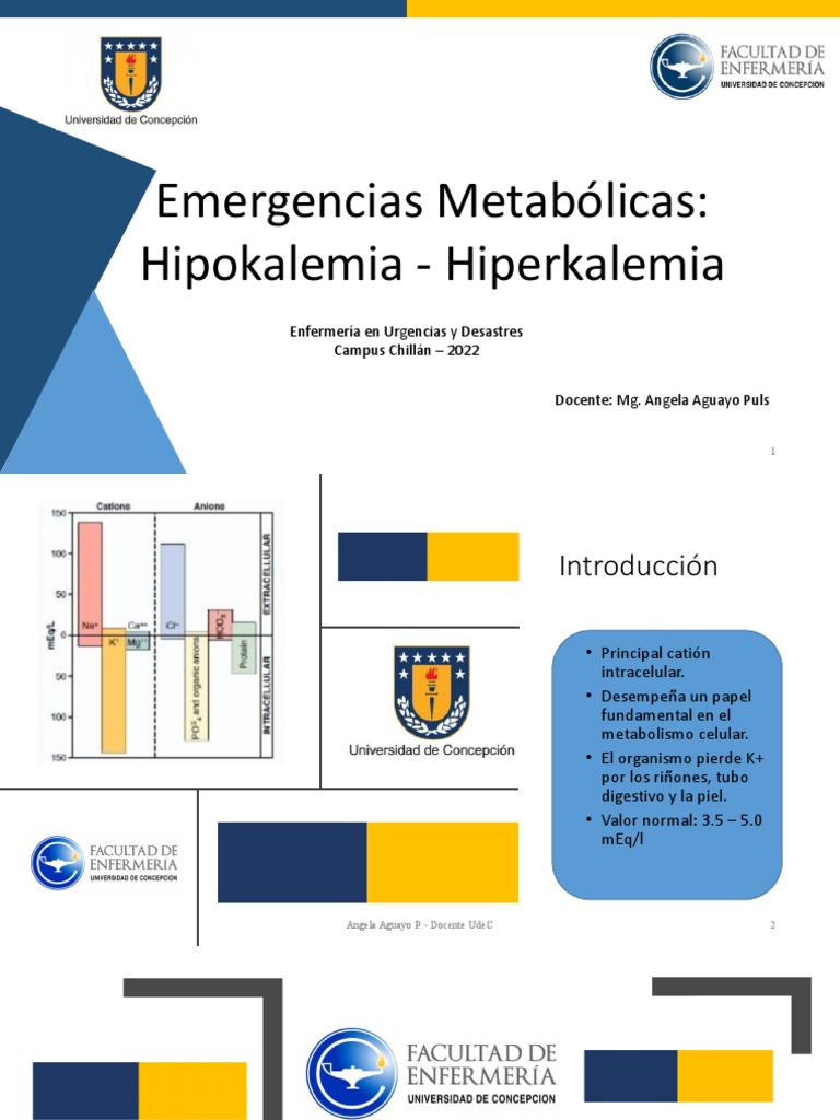 Clase Hipo e Hiperkalemia | PDF | Potasio | Química