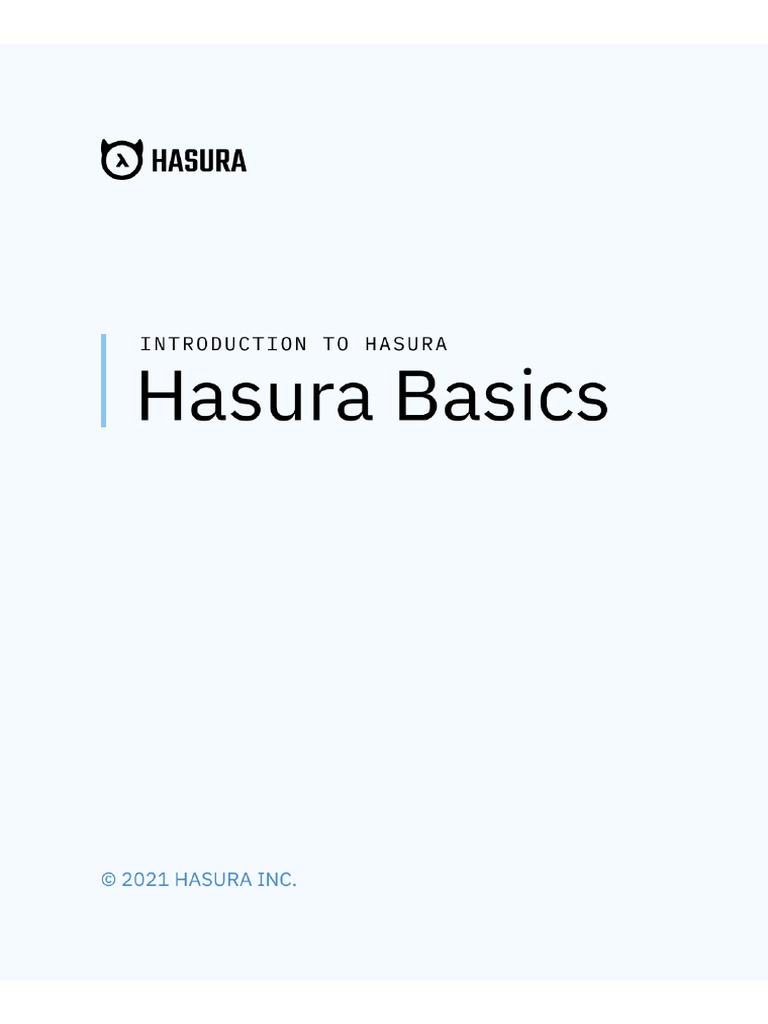 Hasura Basics | PDF | Databases | Postgre Sql