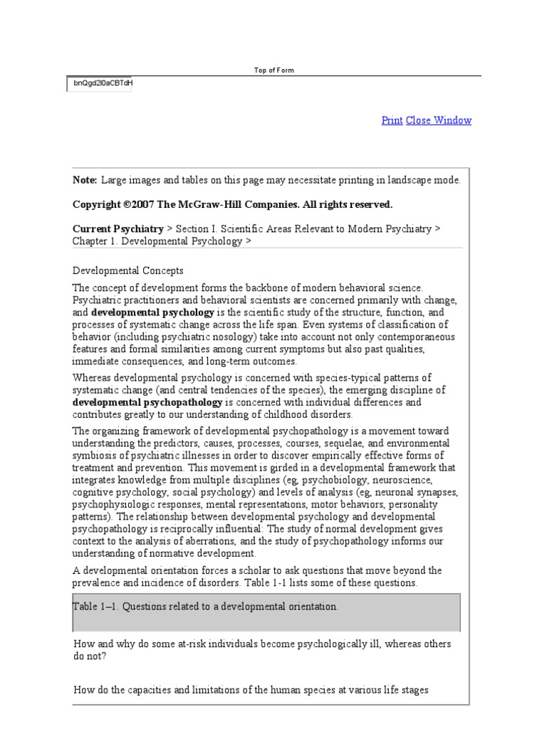 Developmental Psychology | PDF