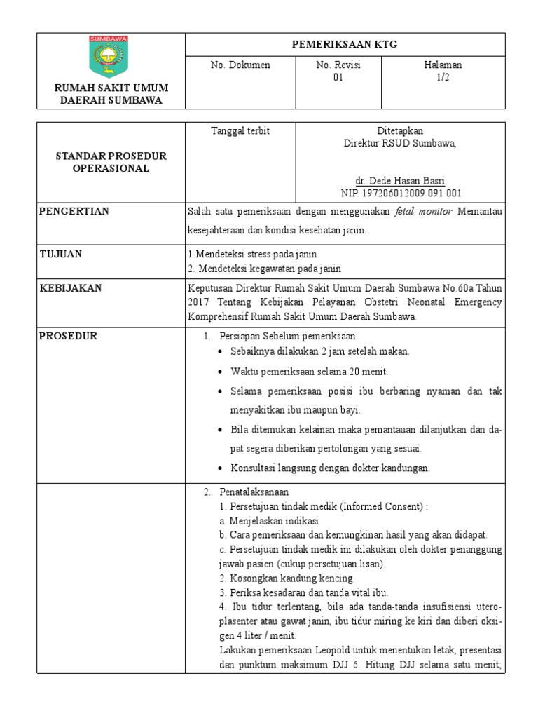 Pemeriksaan KTG | PDF | Sains & Matematika