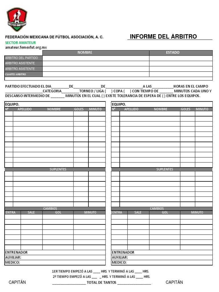Cedula Modificada. | PDF | Asociación de Futbol | Árbitro