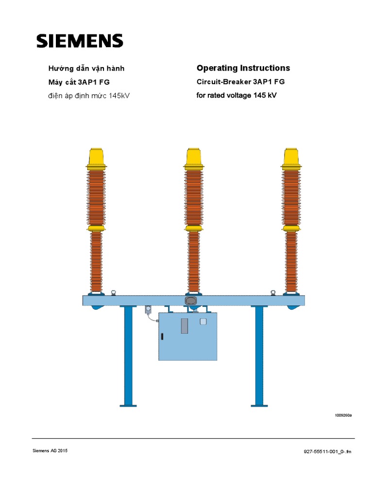 Siemens China 3AP1FG 145kV - Installation Manual (en-VIET) - Khan | PDF