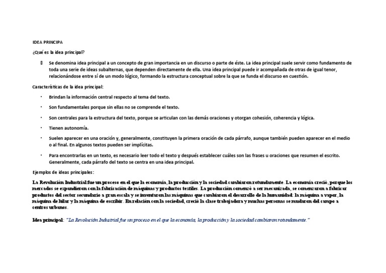 IDEA PRINCIPAl WORD | PDF