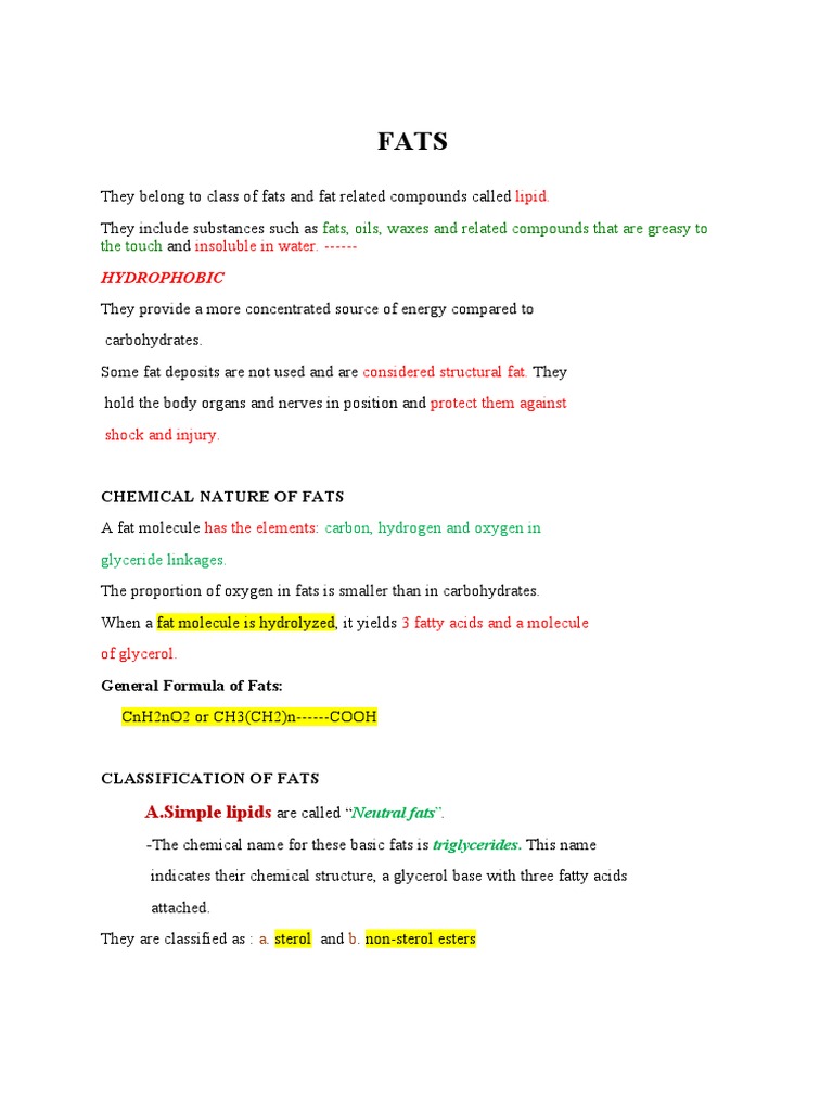 FATS-WPS Office | PDF | Fat | Lipid