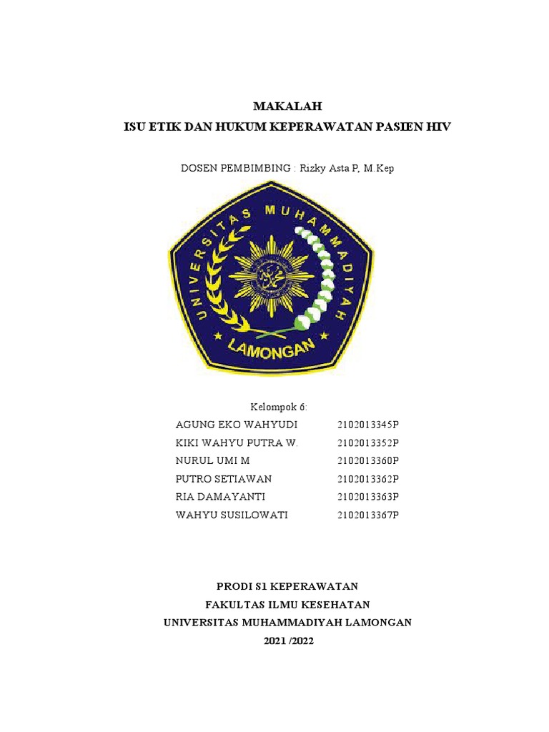 Makalah Hiv Aids Kel 6 | PDF