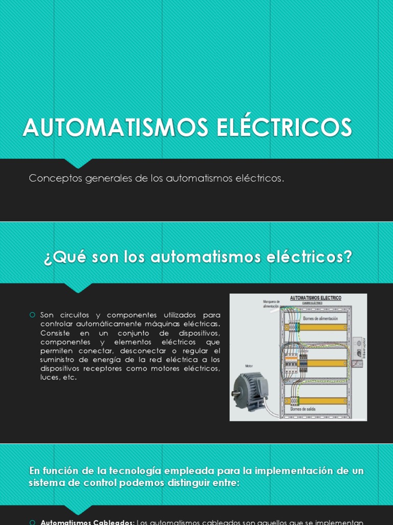 Automatismos Electricos | PDF | Relé | Electrónica