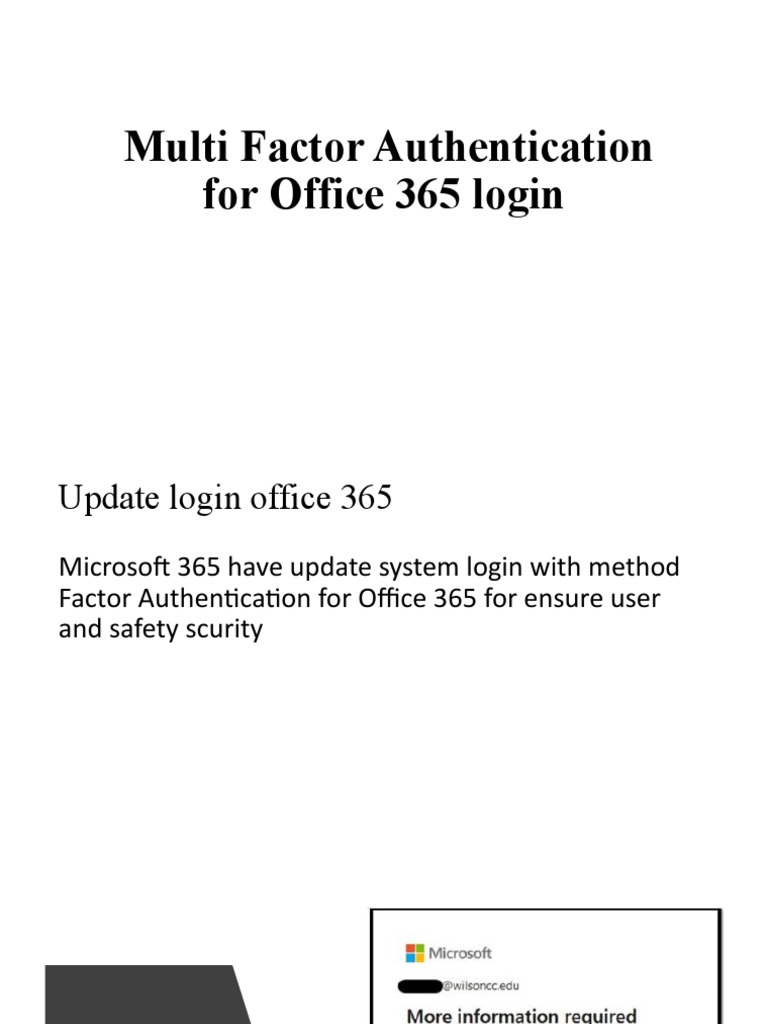 Tutorial MFA 365 Login | PDF | Business | Computers
