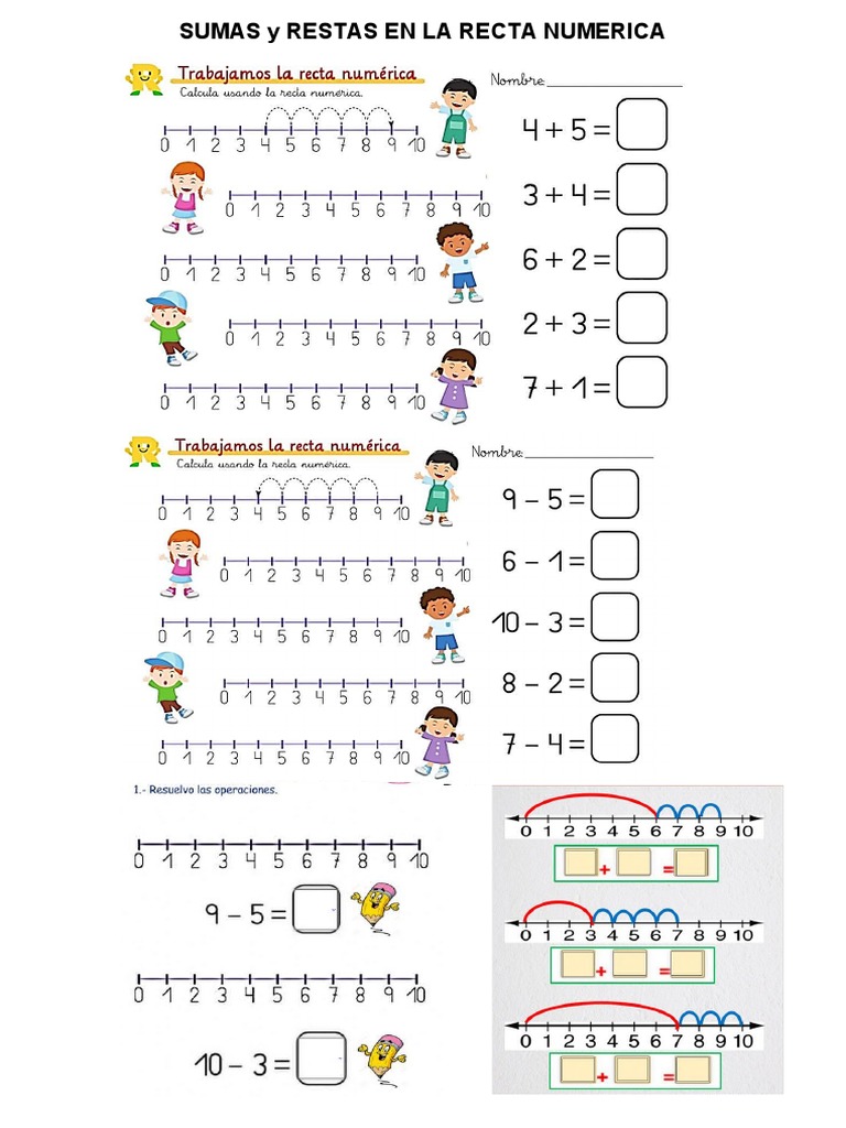 Ejercicios De Sumas En La Recta Numérica Para Niños – VZWQCX