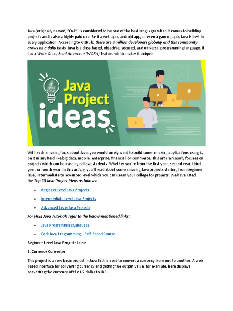 Java Pdf Java Programming Language Web Application