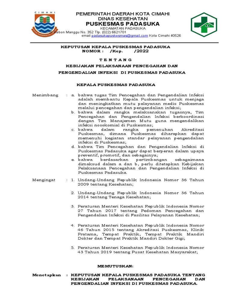 SK Kebijakan PPI 2022 | PDF