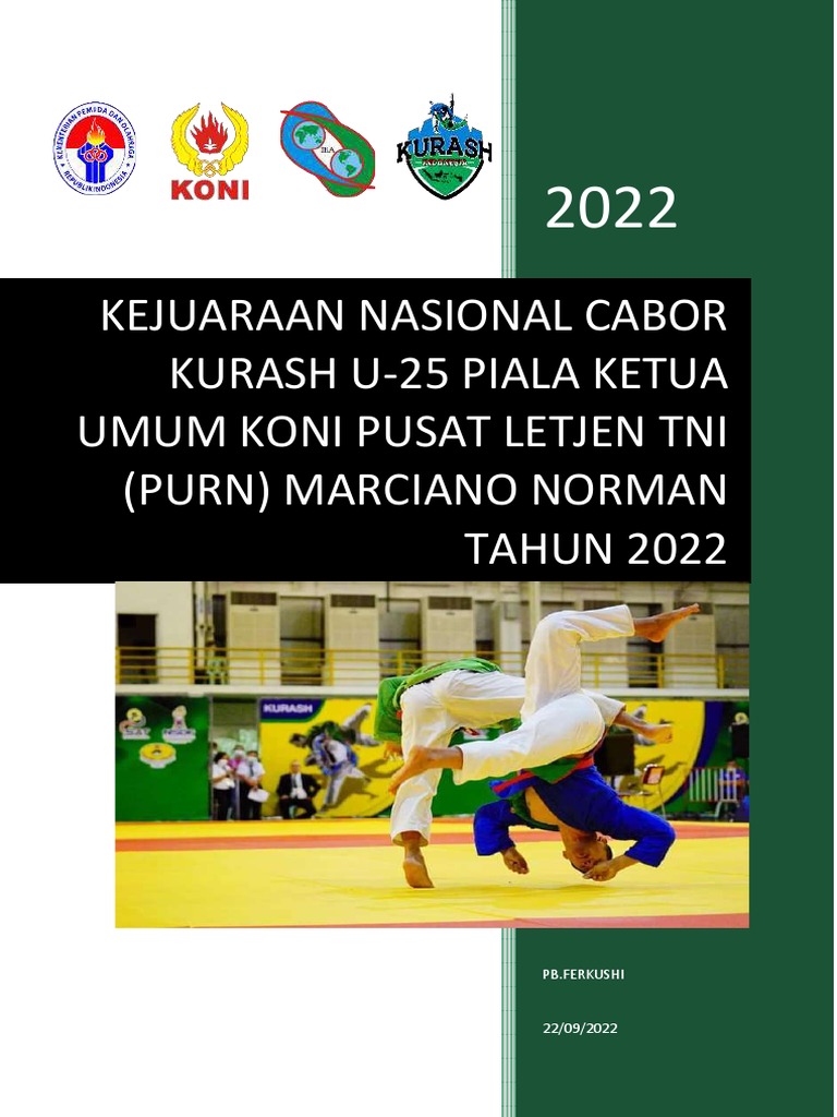 THB Turnamen Nasional Cabor Kurash U-25 Piala Ketua Umum KONI Pusat | PDF