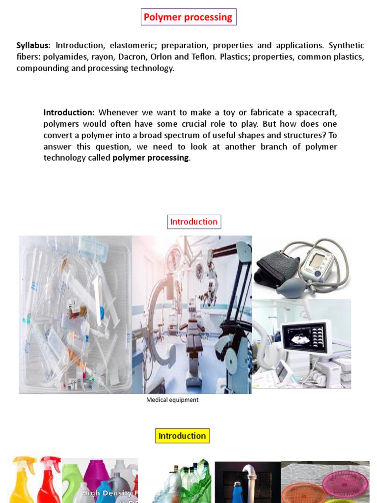 Chem423FL1-5Polymer Processing | PDF | Rayon | Polymers