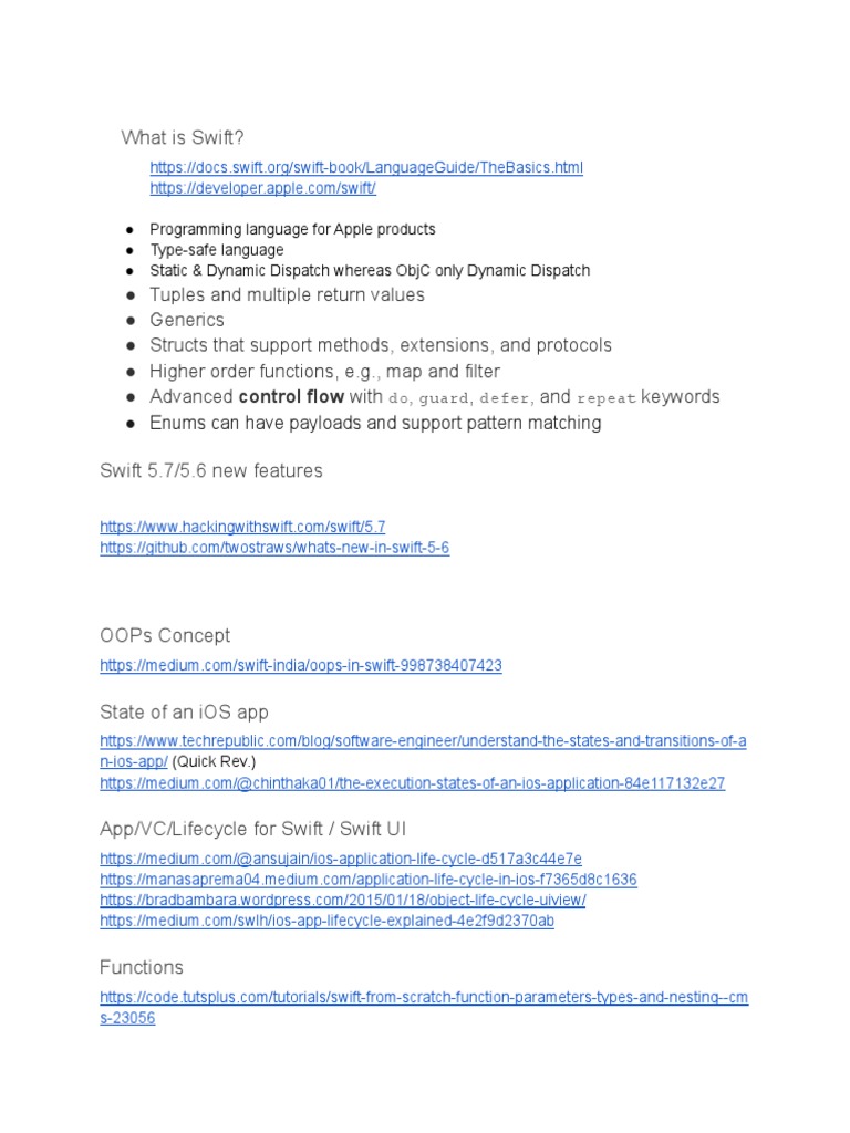 Swift House | PDF | Swift (Programming Language) | Ios