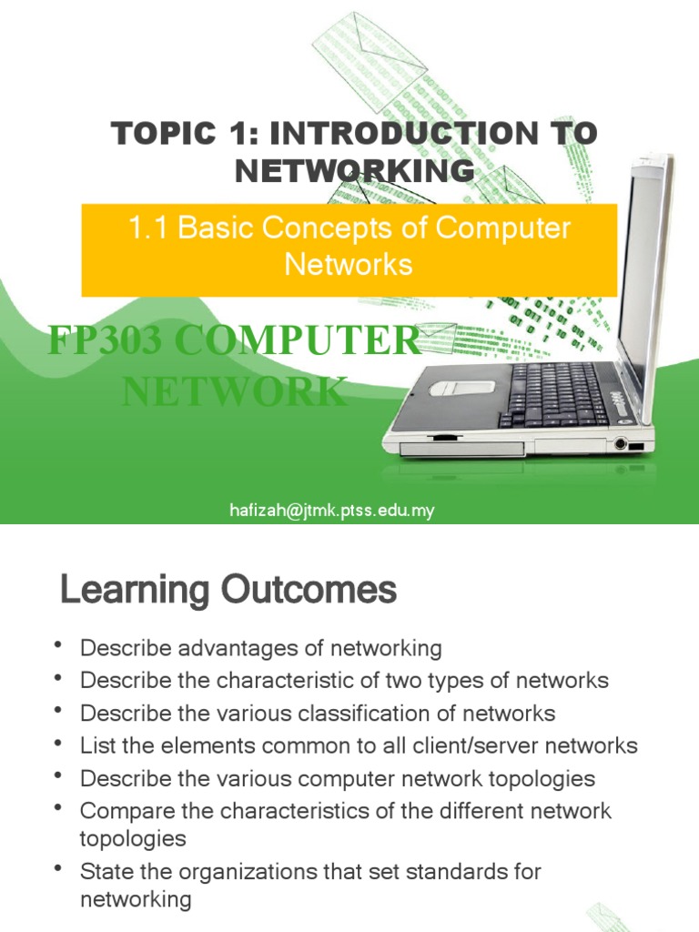 Topic 1.1 Basic Concepts of Computer Network | PDF | Network Topology ...