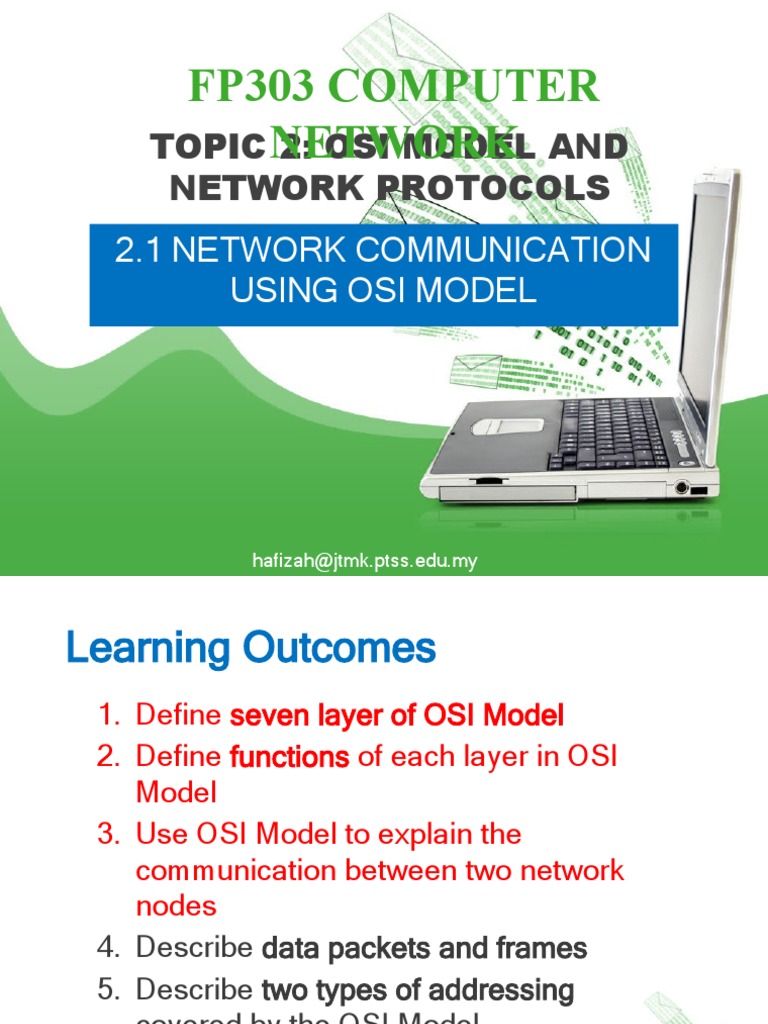 Topic 2.1 Network Communication Using OSI Model - Part1 | PDF | Osi ...