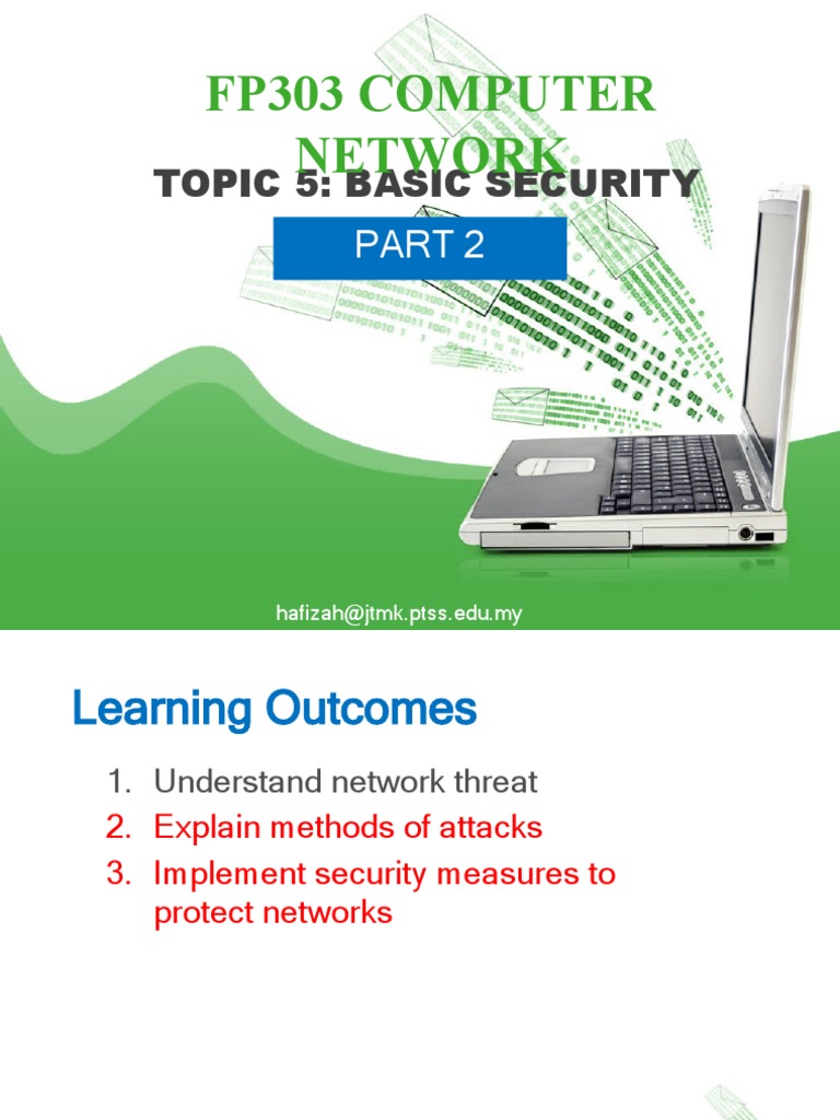 Topic 5 0 Basic Security Part 2 Pdf Denial Of Service Attack Social Engineering Security