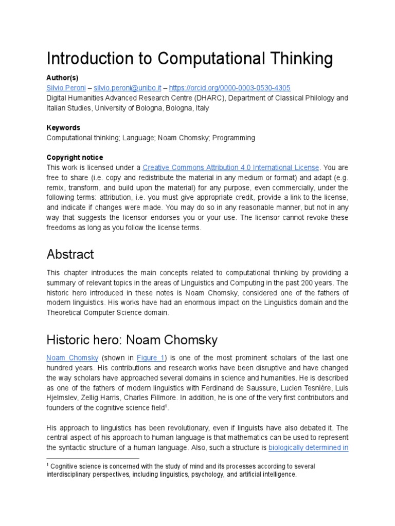 01 - Introduction To Computational Thinking | PDF | Thought | Function ... 01 - Introduction To Computational Thinking | PDF | Thought | Function ...