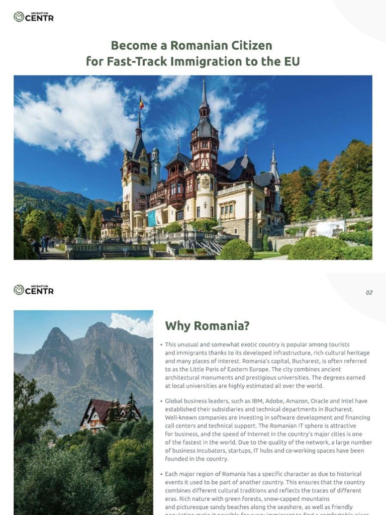 Romanian Citizenship With MigrationCentr | PDF | Naturalization ...