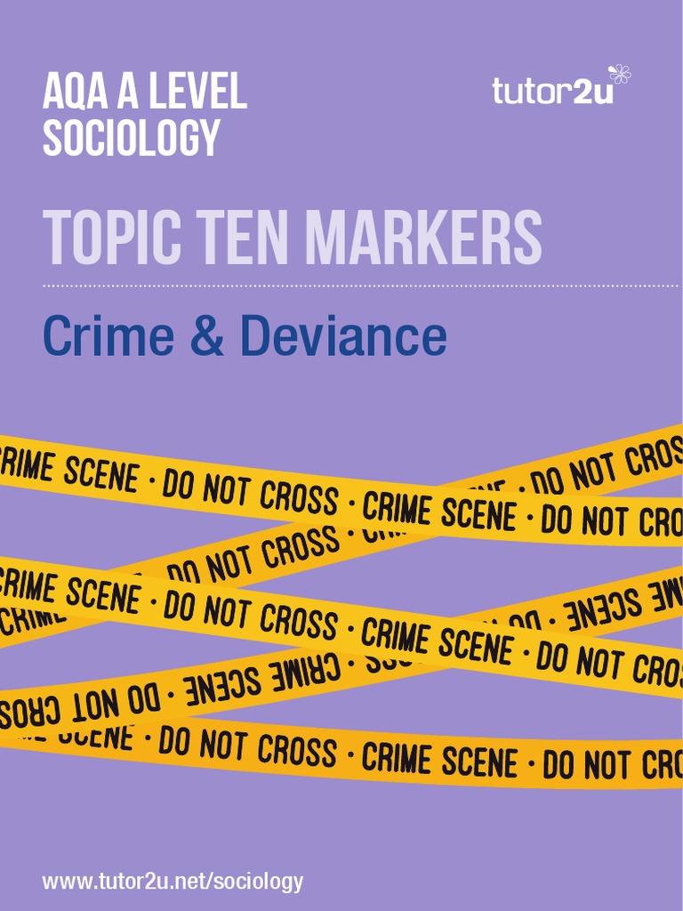 Crime Deviance Model Answers | PDF | Deviance (Sociology) | Sociology