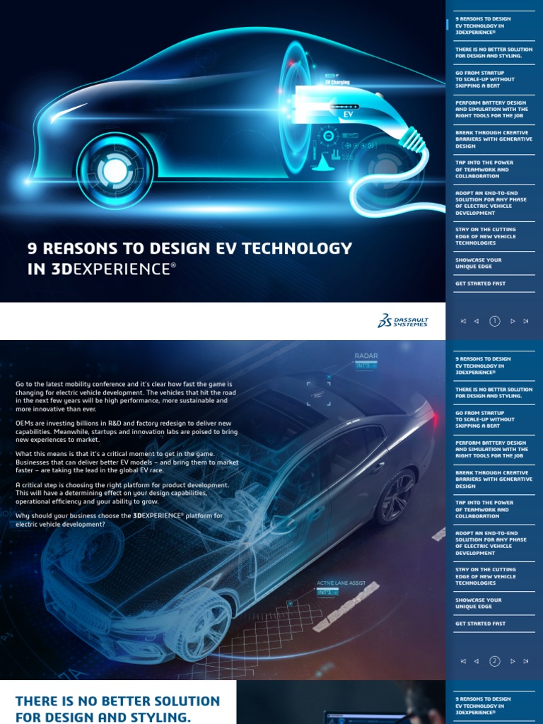 9 Reasons To Design Ev Technology in 3dexperience Ebook en | PDF ...