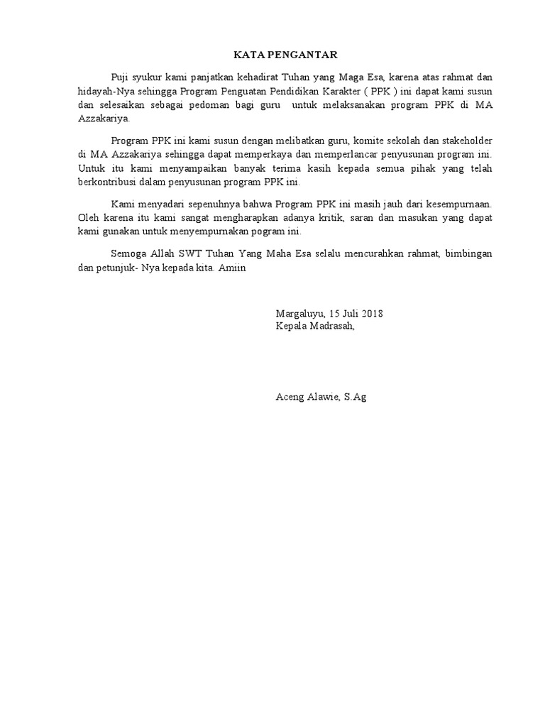 Program Pendidikan Karakter | PDF