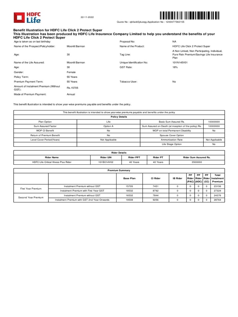 HDFC Life Click 2 Protect Super | PDF | Insurance | Life Insurance