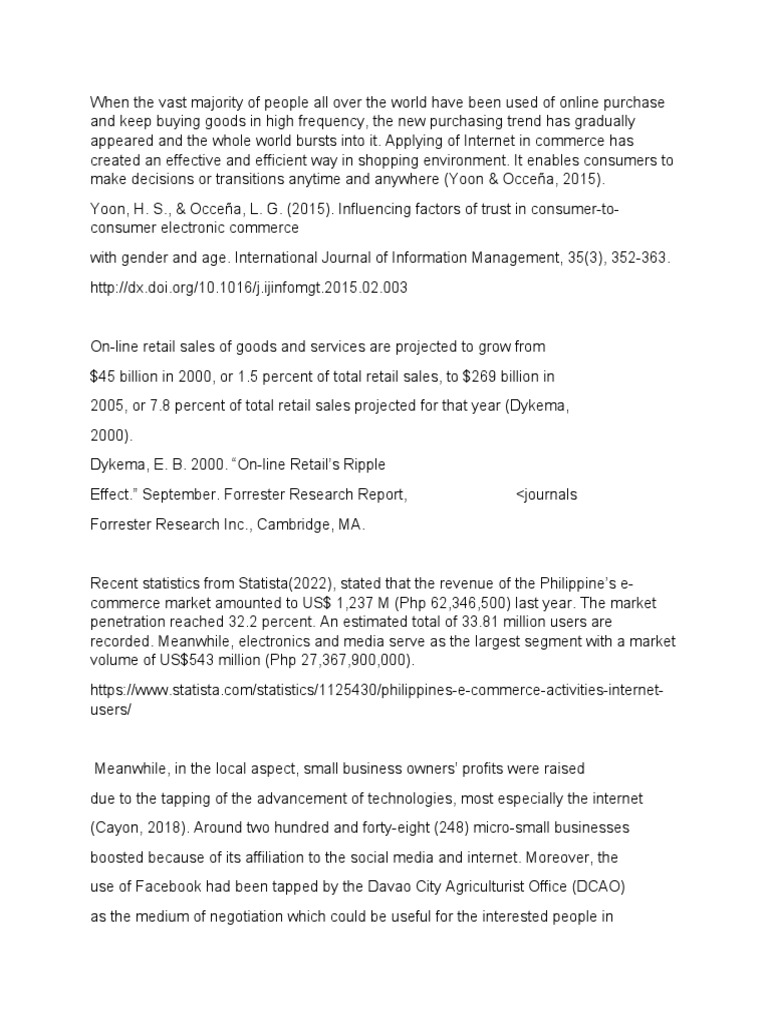 Research References (Mimi) | PDF | Online Shopping | E Commerce