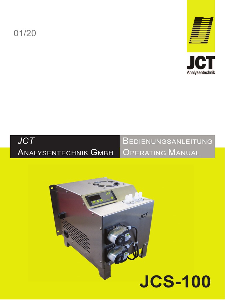 BA DE JCS-100 v1.8 | PDF