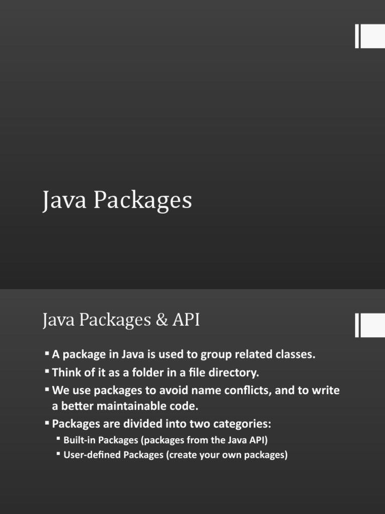 Session 14 - Java Packages | PDF | Java (Programming Language) | Directory (Computing)