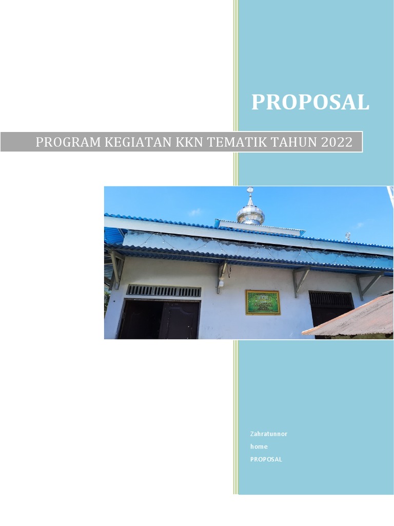 Proposal Kegiatan Warung Amal | PDF | Ilmu Sosial
