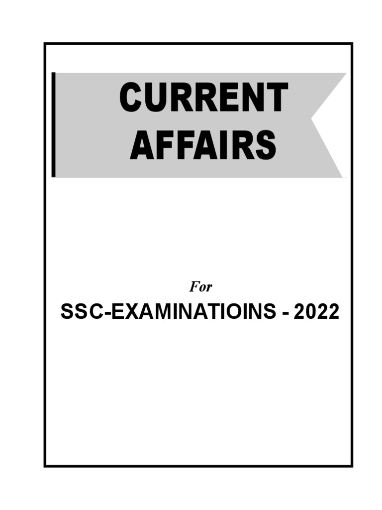 Current Affairs-Book | PDF