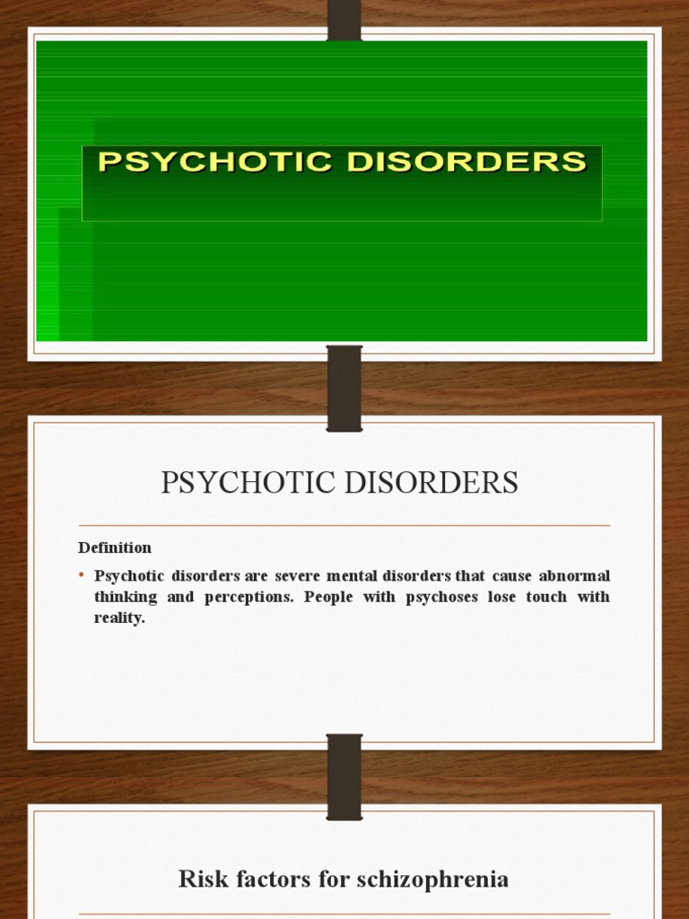 Schizophrenia Types and Risk Factors | PDF | Schizophrenia | Psychosis