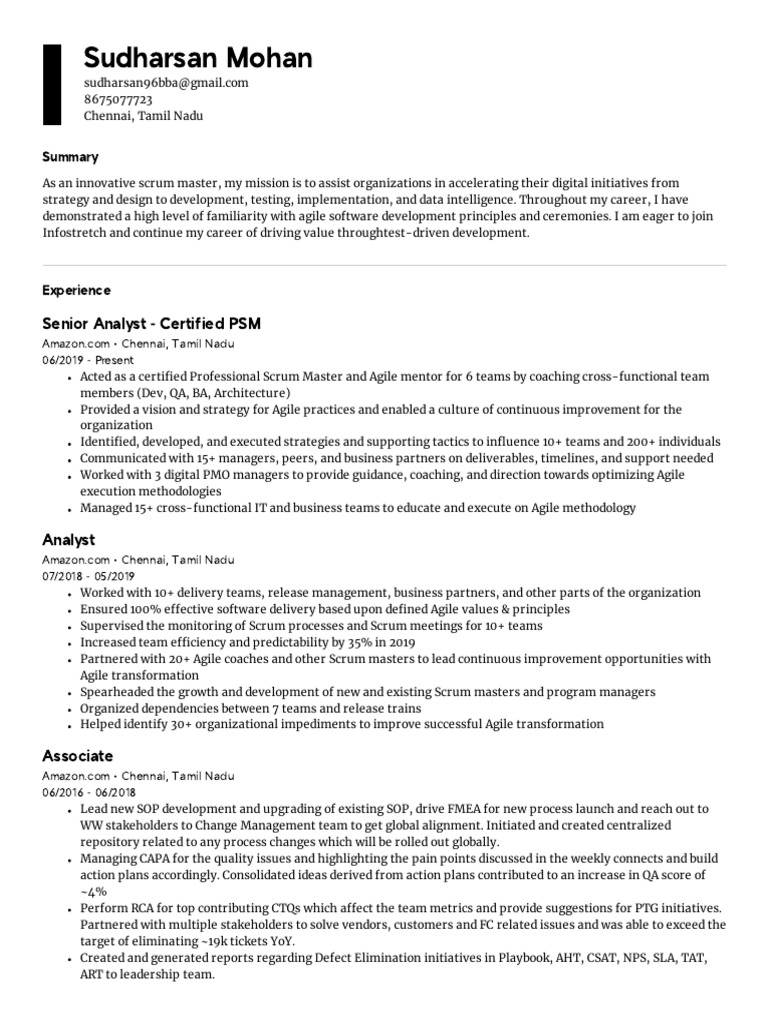 Sudharsan | PDF | Agile Software Development | Scrum (Software Development)