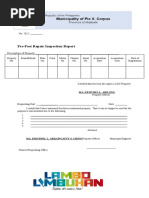 Pre-and-Post-Inspection-Report-Form Rev.01 | PDF | Transport | Vehicles