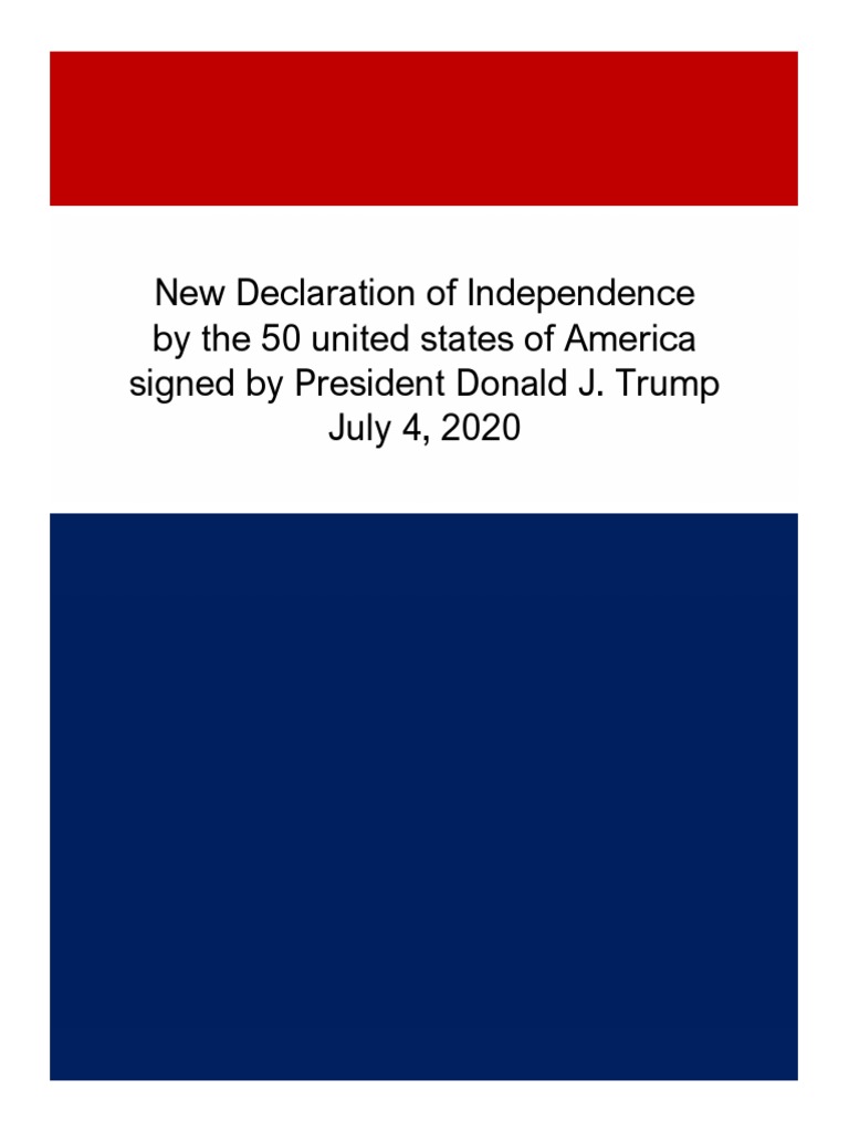 2nd Declaration of Independence of The 50 States | PDF | Political ...