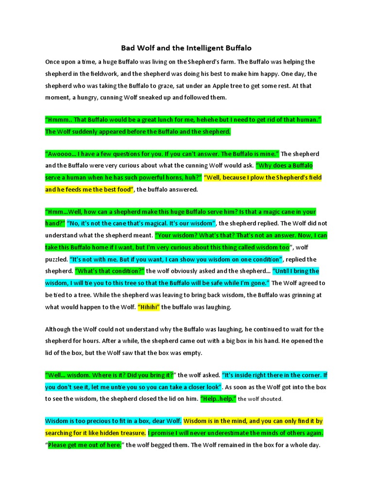 Bad Wolf and The Intelligent Buffalo 2 | PDF