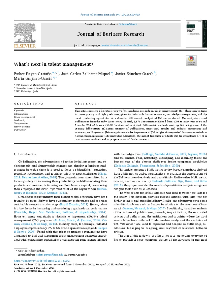 Whats Next in Talent Management | PDF | Competitive Advantage ...