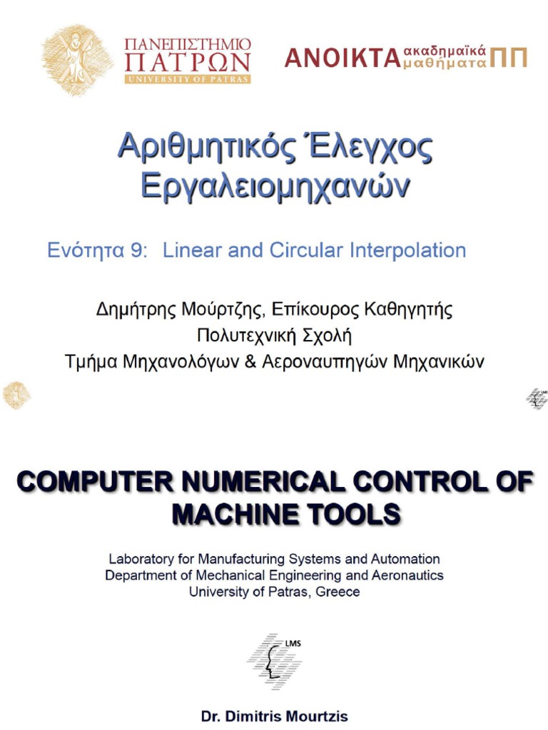 Open CNC Chapter 09 Linear and Circular Interpolation | Download Free PDF | Numerical Control ...