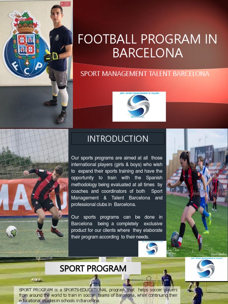 Football Program in Barcelona | PDF | Health Sciences | Health Care