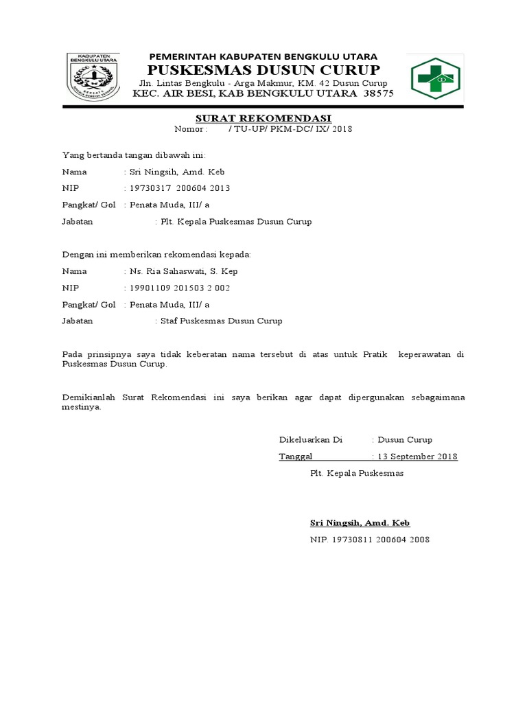 Surat Rekom Sip | PDF