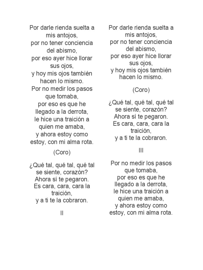 La Derrota Vicente Fernandez | PDF