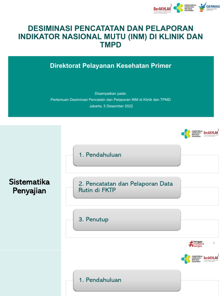 Desiminasi INM TPMD | PDF